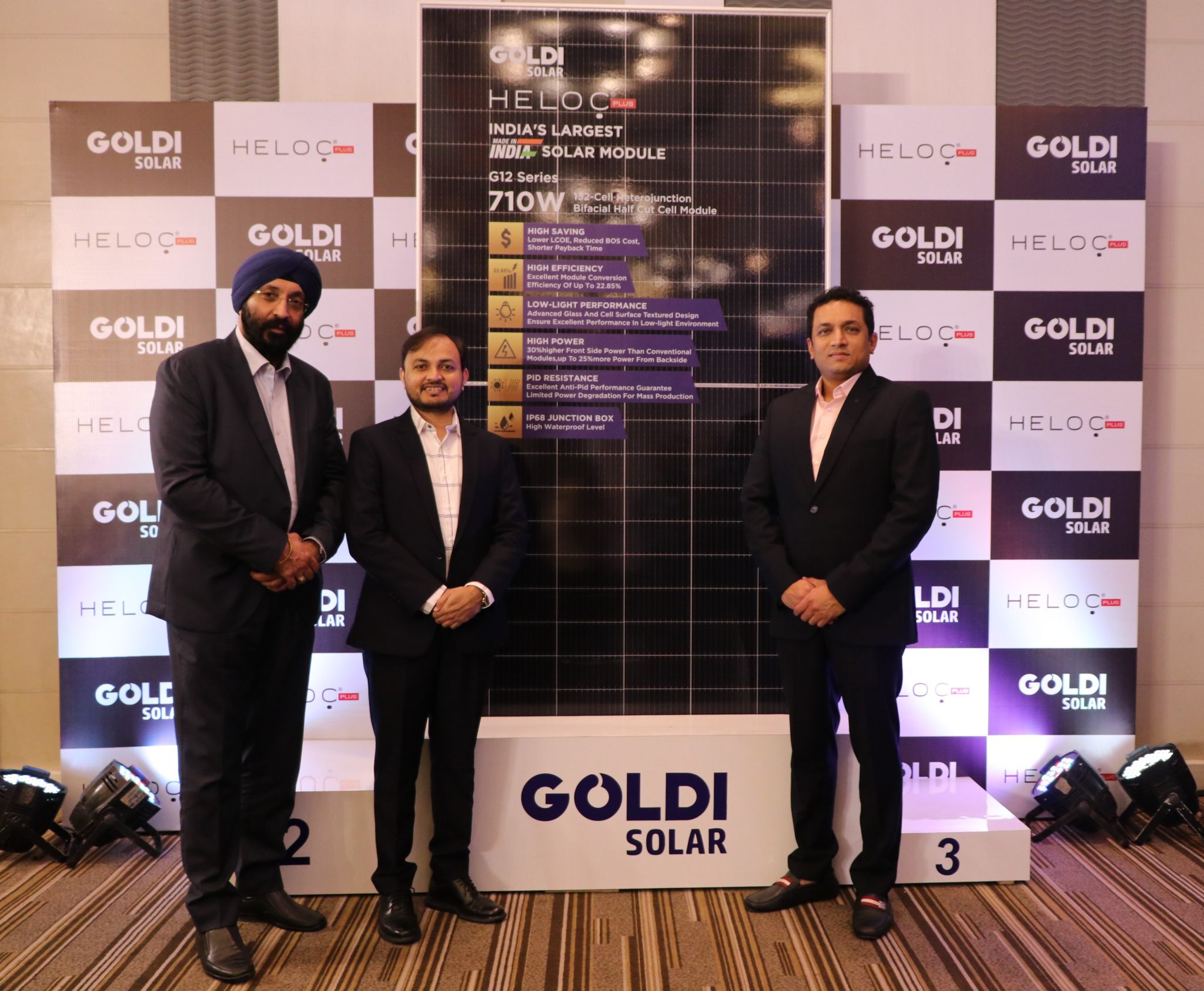 Goldi Solar unveils 710 Wp HJT module, plans for massive expansion by ...
