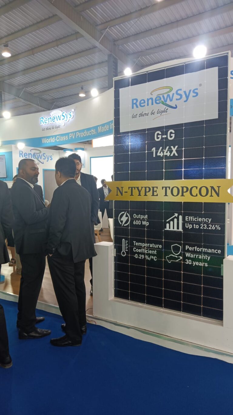 RenewSys to set up 1 GW of TOPCon cell production capacity by Dec. 2026 – pv magazine India