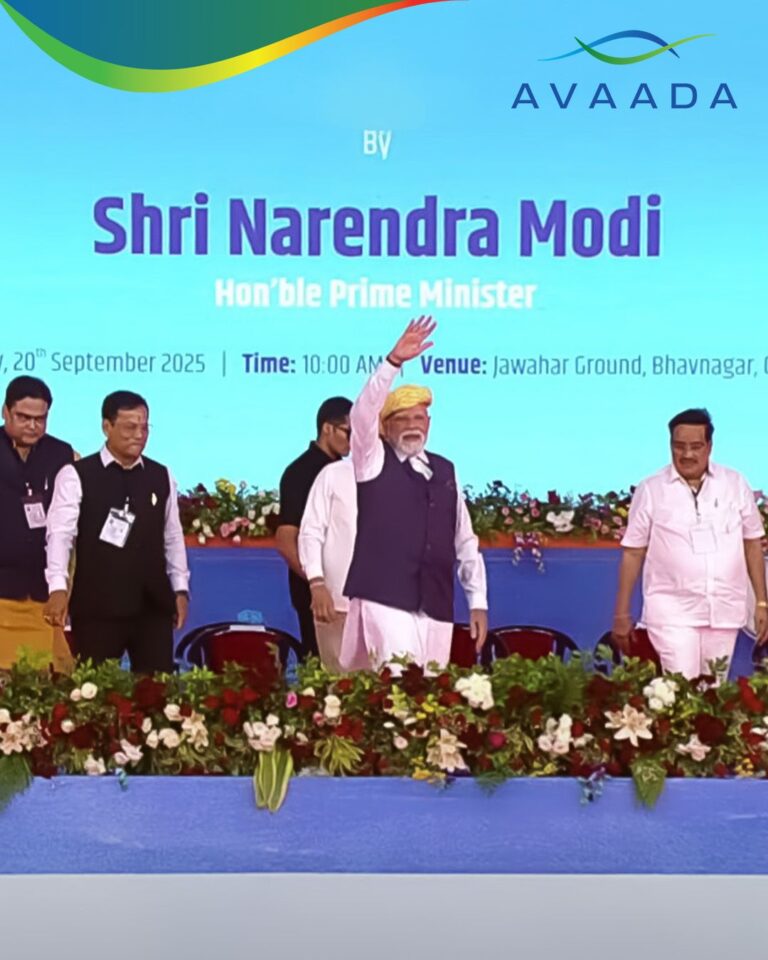 Prime Minister Narendra Modi inaugurates Avaada Group’s 280 MW solar ...